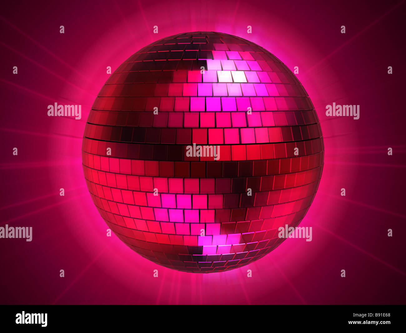pink disco sphere Stock Photo - Alamy