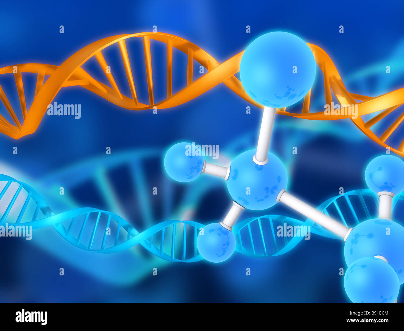 Double helix illustration hi-res stock photography and images - Alamy