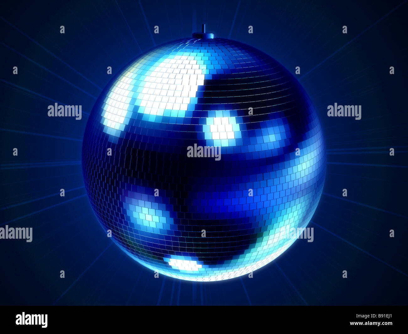 blue disco sphere Stock Photo - Alamy