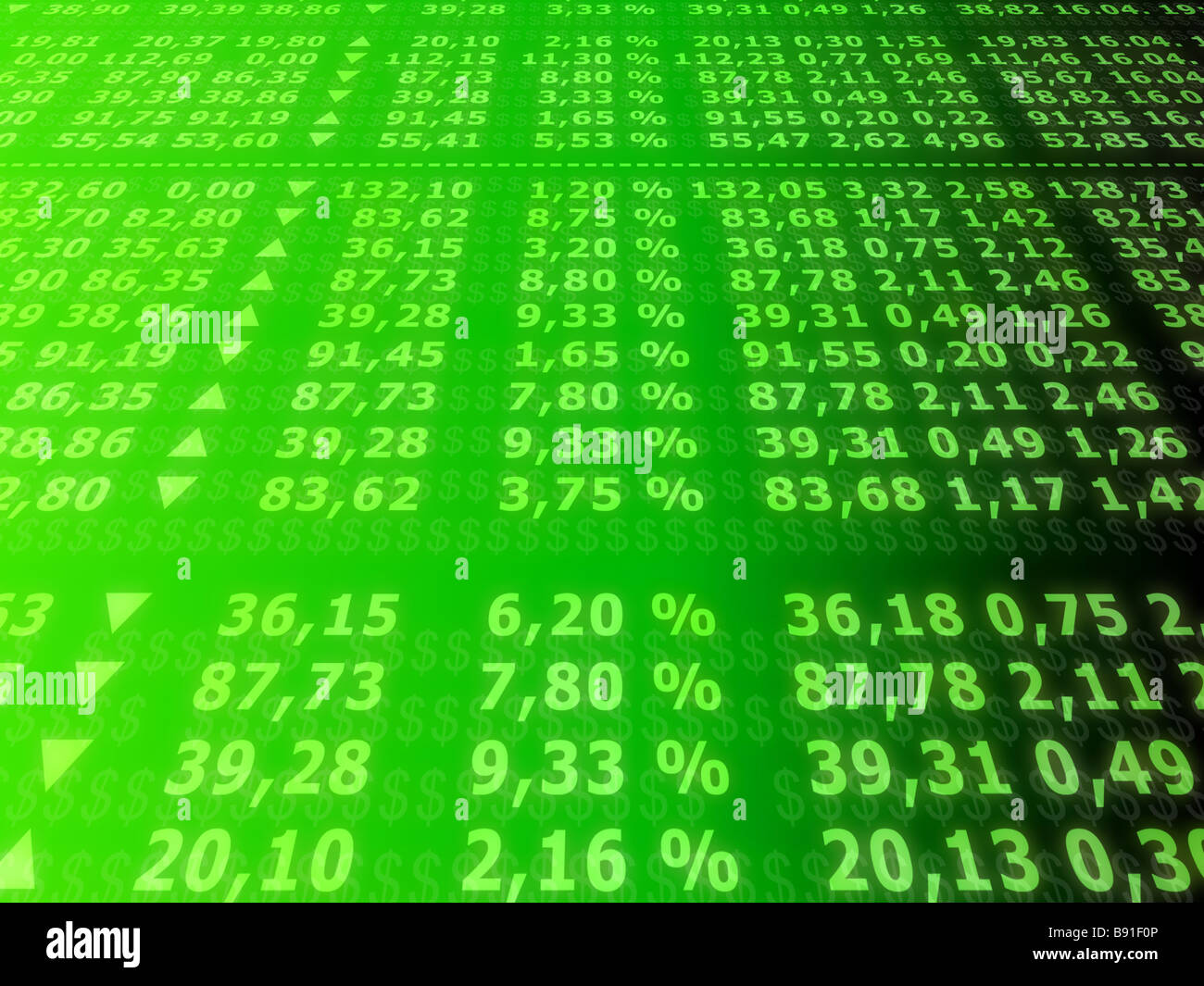 3d green numbers hi-res stock photography and images - Alamy
