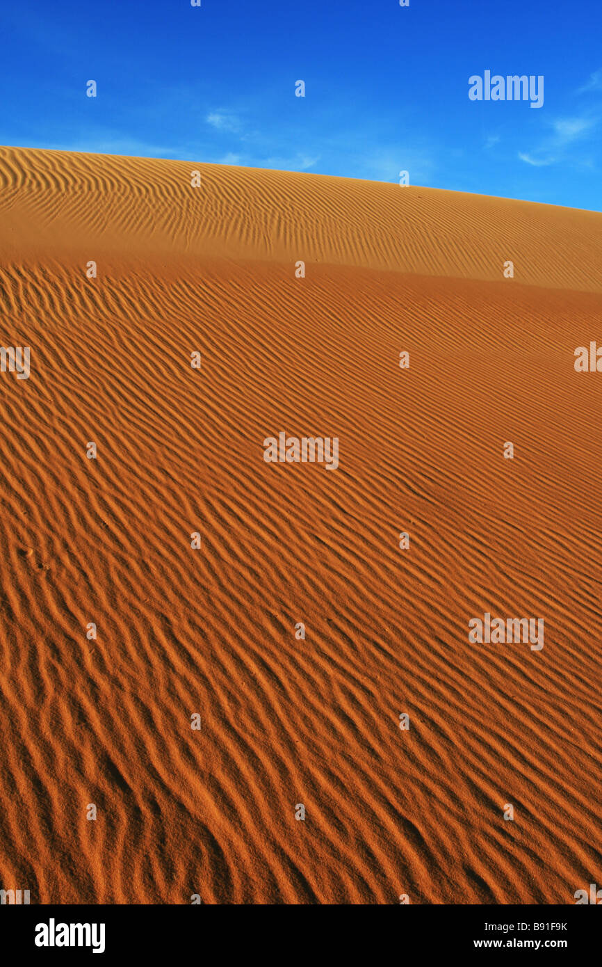 Sunset on the sand dunes of Jalapão, state of Tocantins, Brazil Stock ...