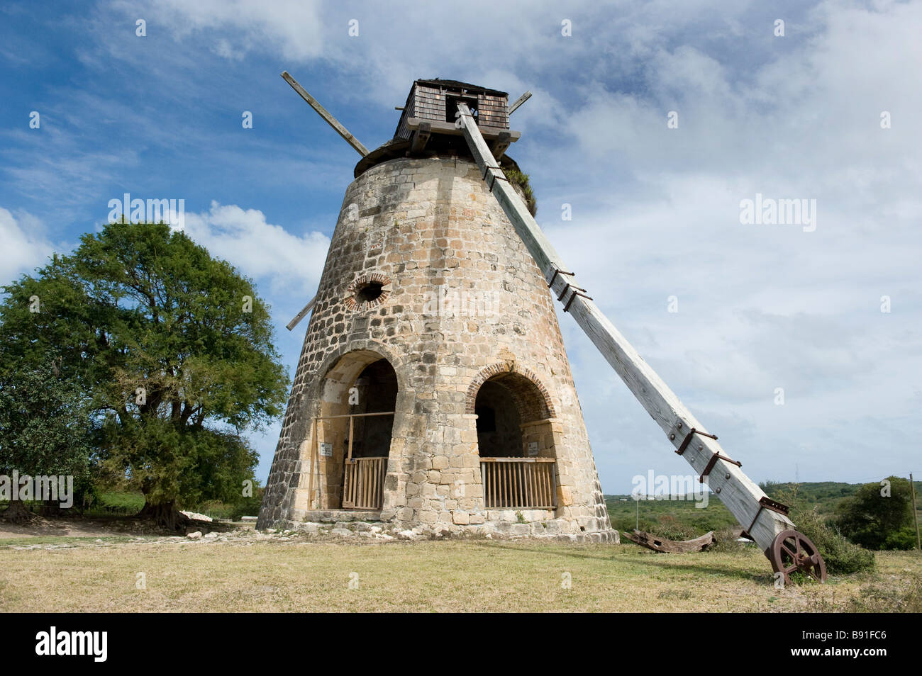 Sugar cane windmill hope antigua hi-res stock photography and images ...