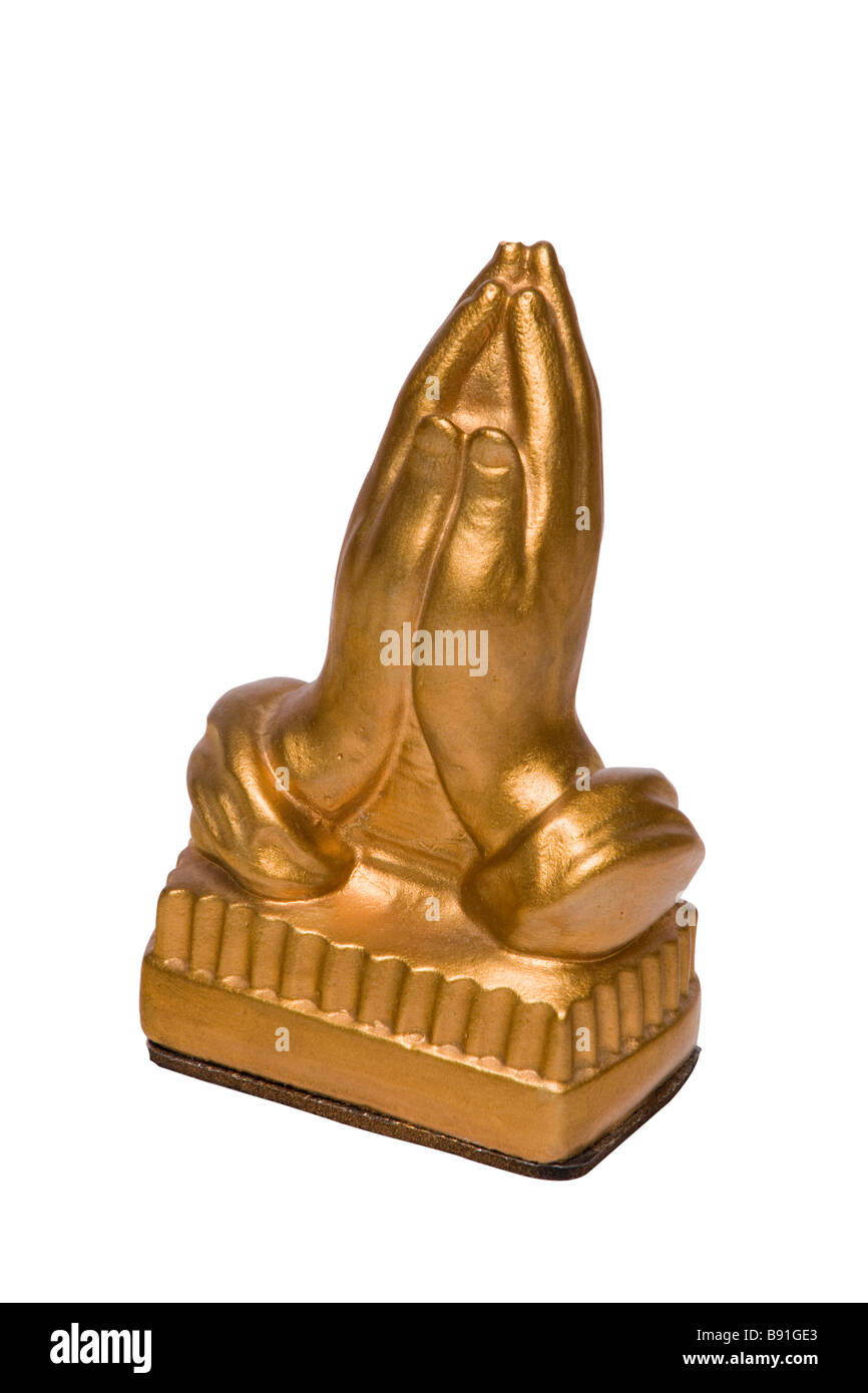 praying hands sculpture Stock Photo - Alamy
