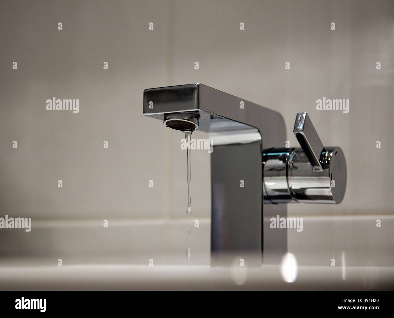 Domestic water tap or Faucet dripping Stock Photo - Alamy