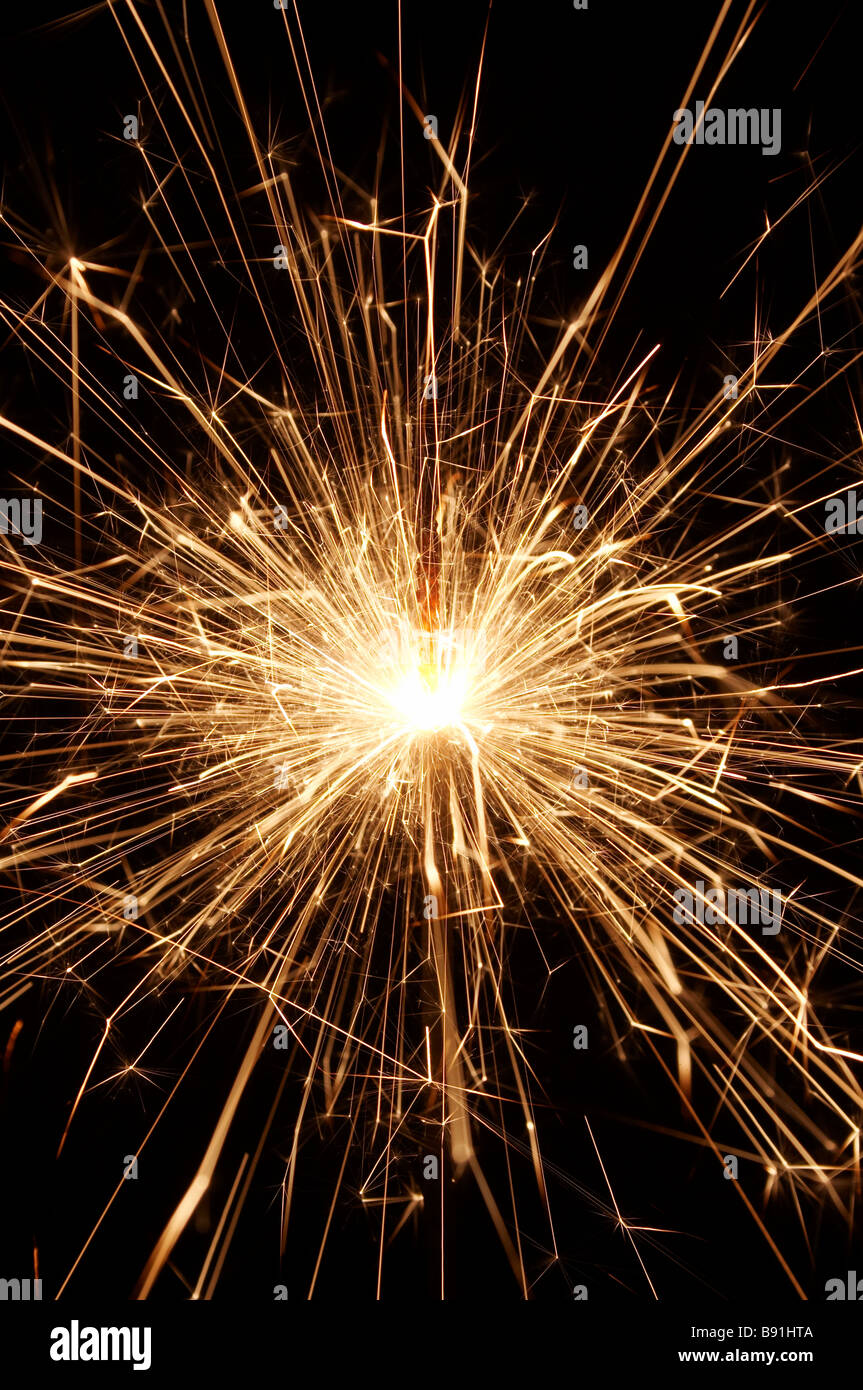 sparkling fire in the night Stock Photo - Alamy