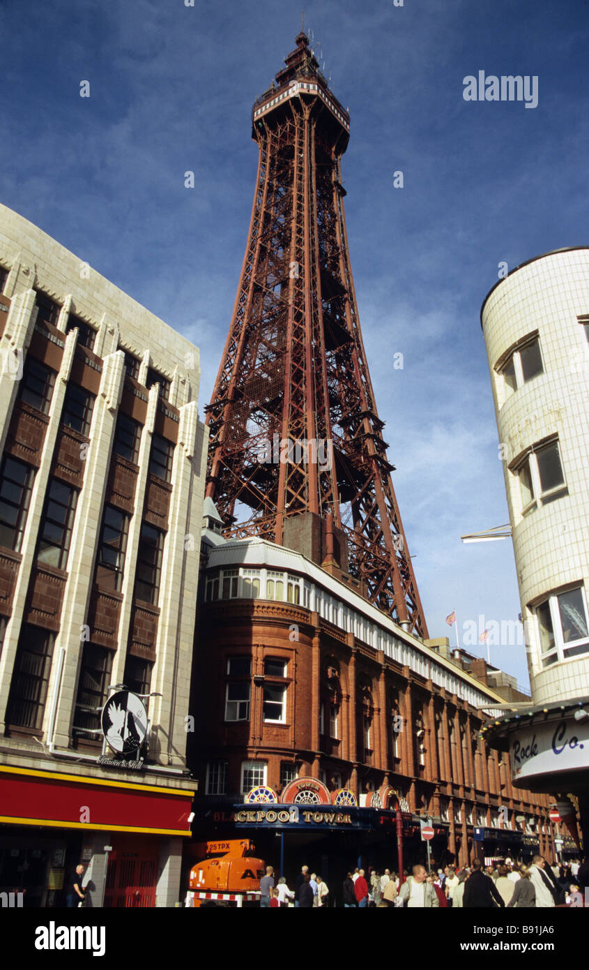 Low angle blackpool tower hi-res stock photography and images - Alamy