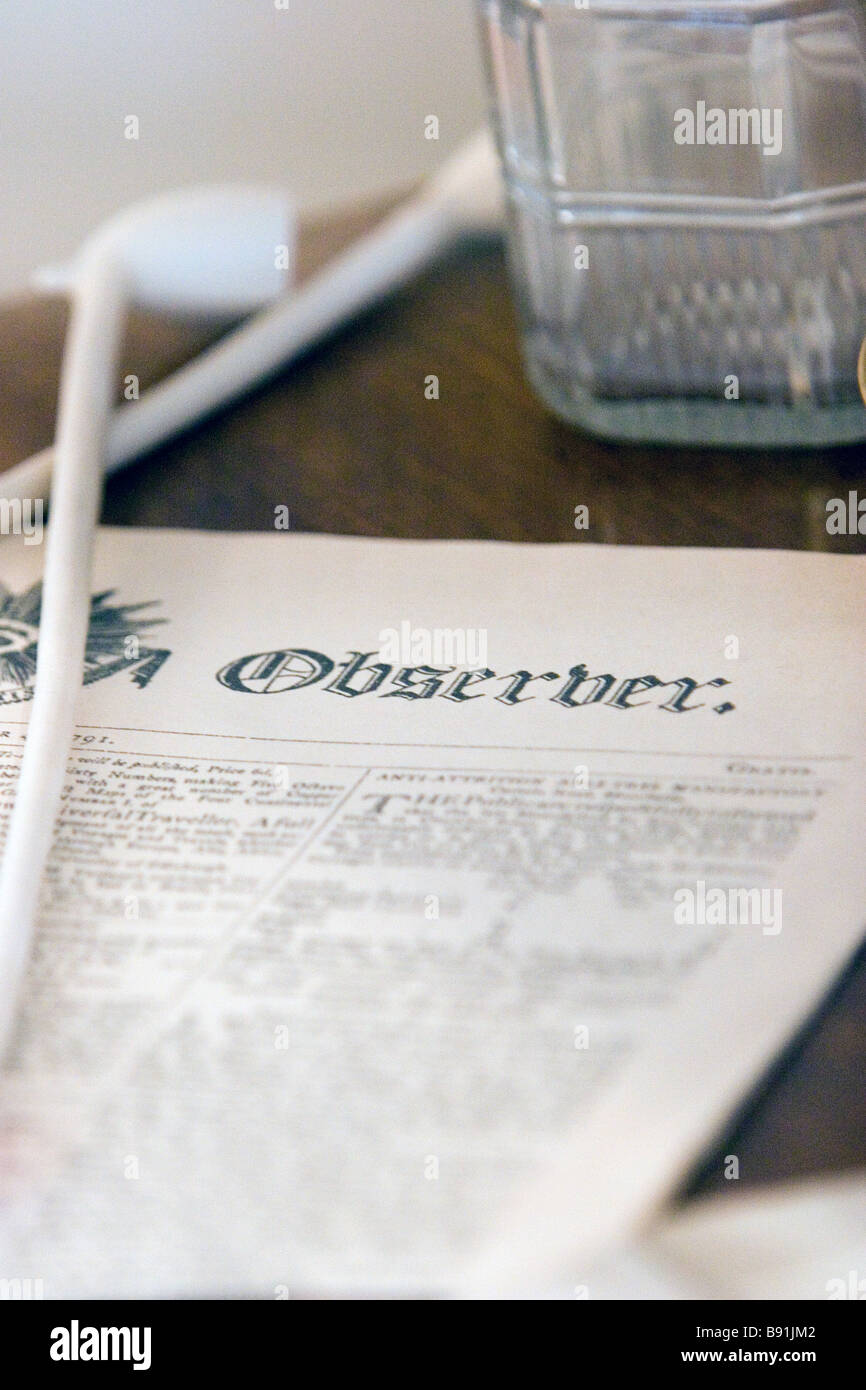 Old observer newspaper hi-res stock photography and images - Alamy