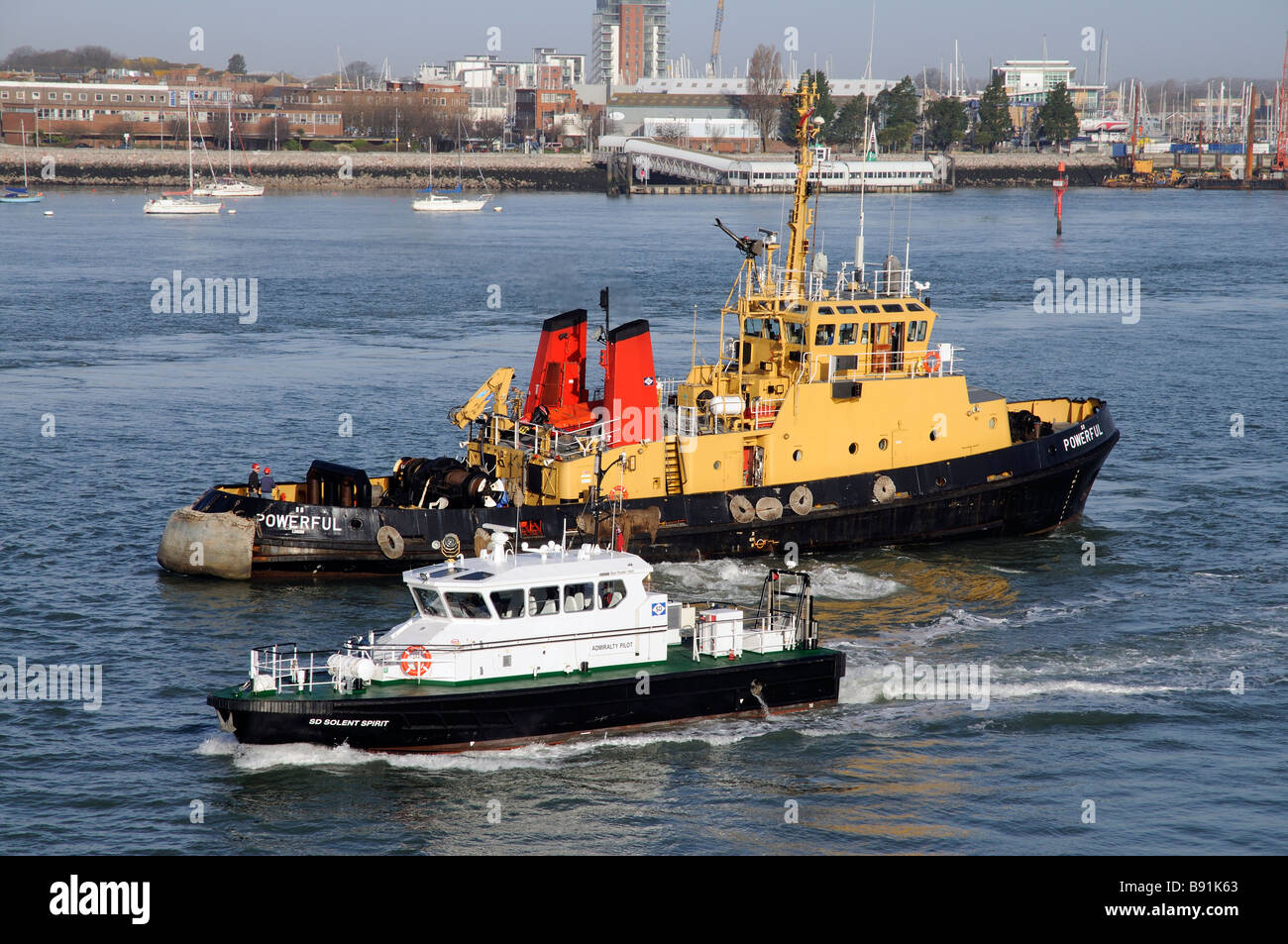 Serco Denholm SD operated vessels on Portsmouth Harbour southern ...