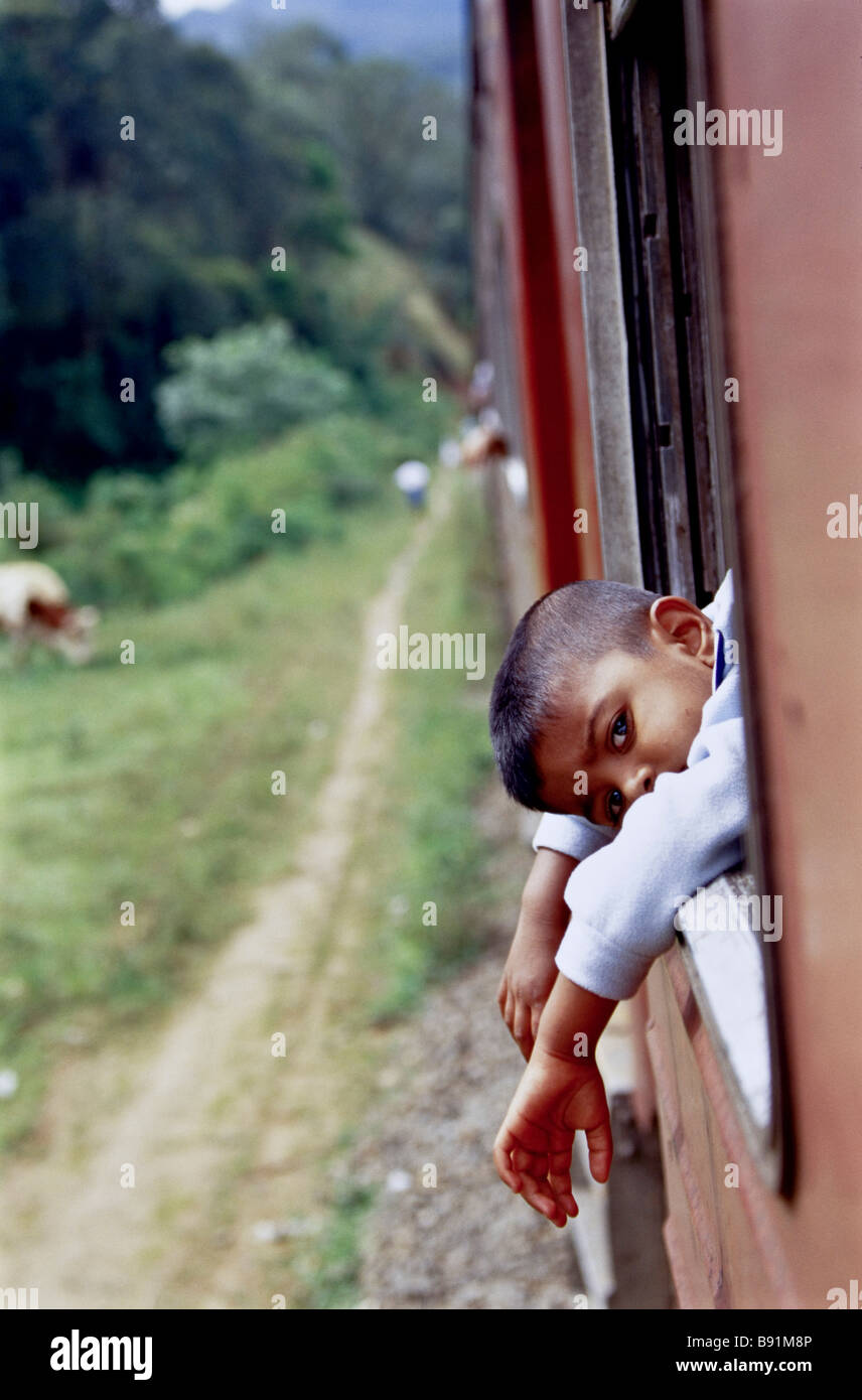Indian boy on train india hi-res stock photography and images - Alamy