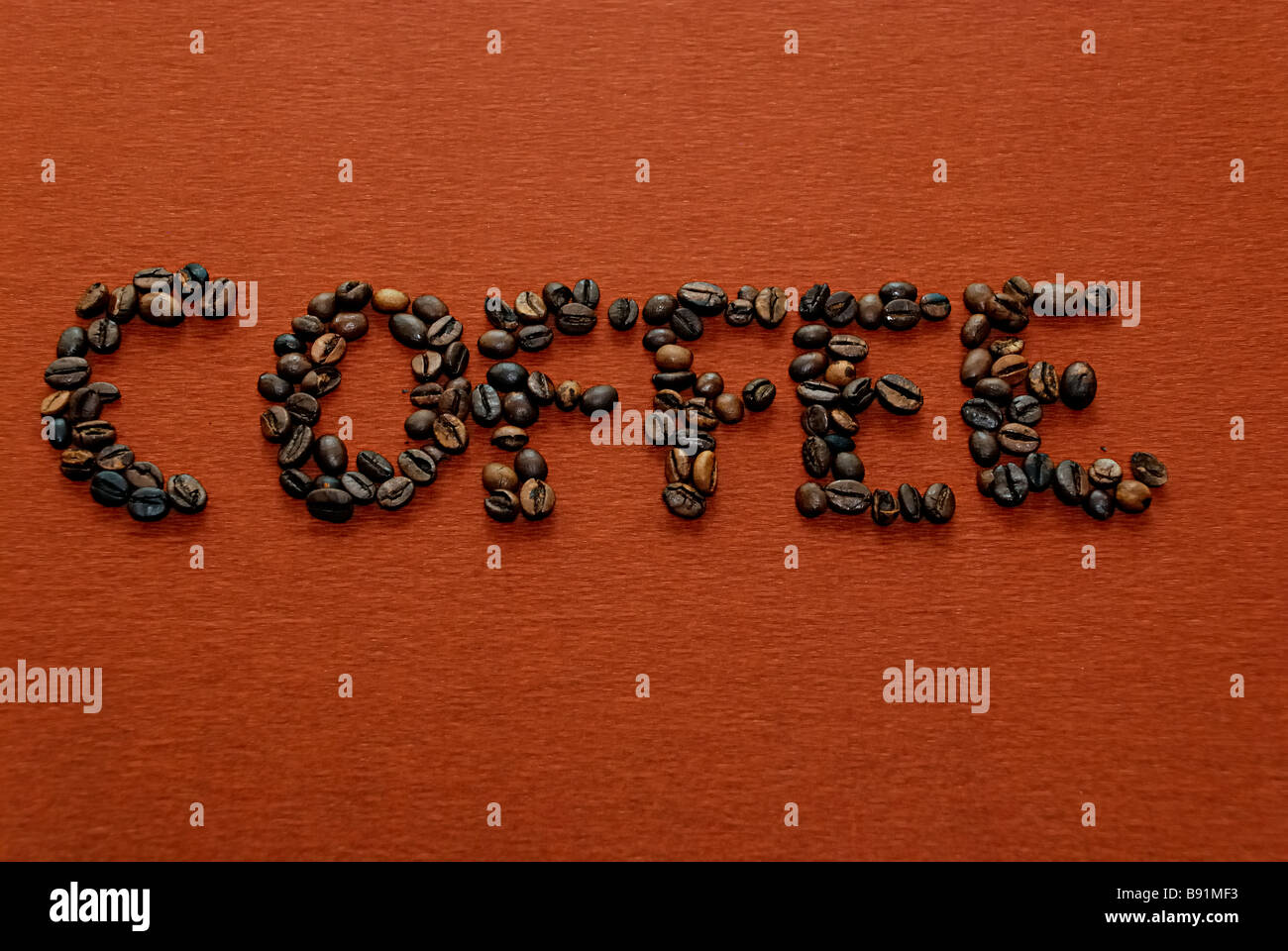 Coffee bean beans word hi-res stock photography and images - Alamy