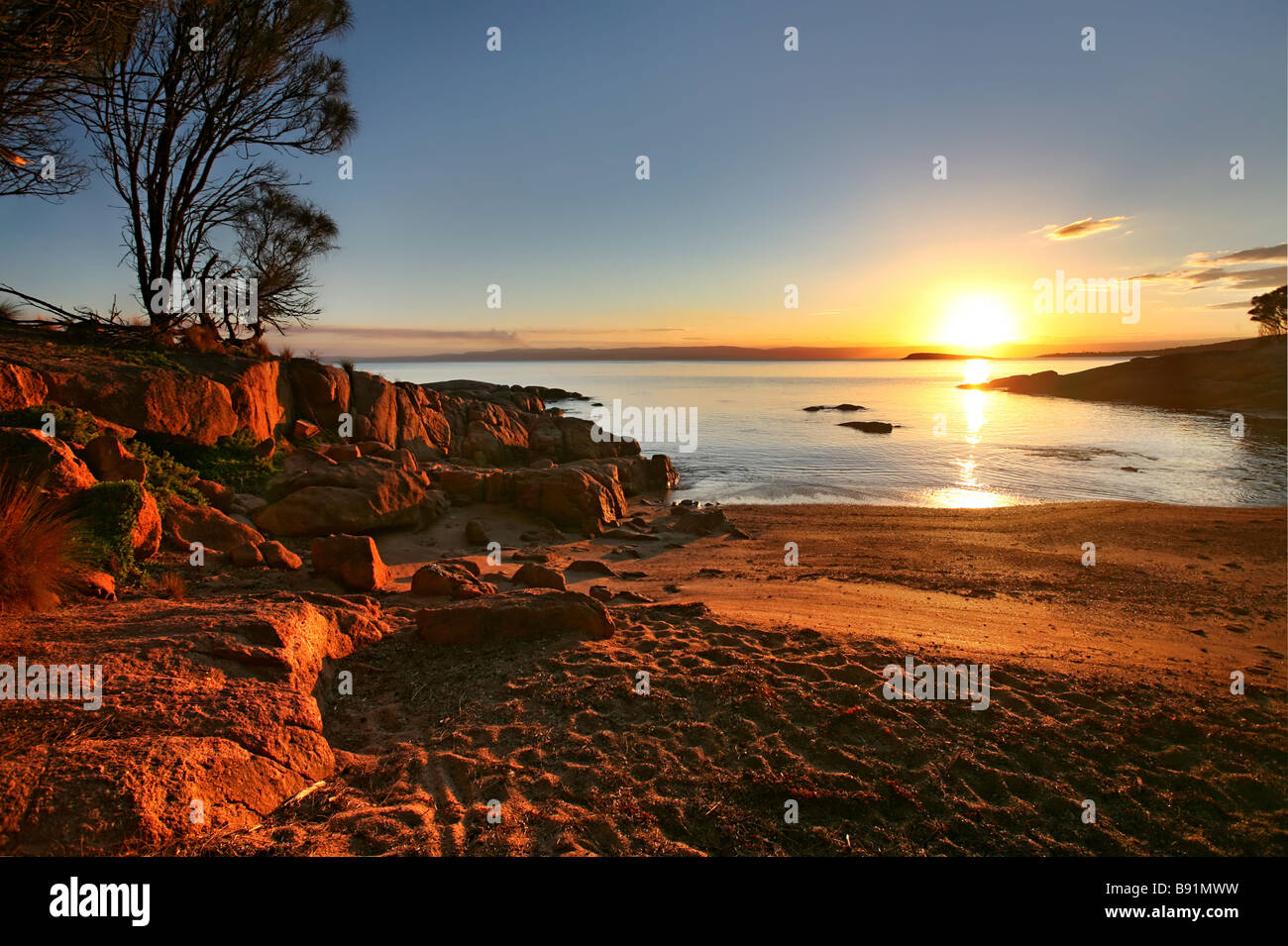 Cole Bay Sunset Stock Photo - Alamy