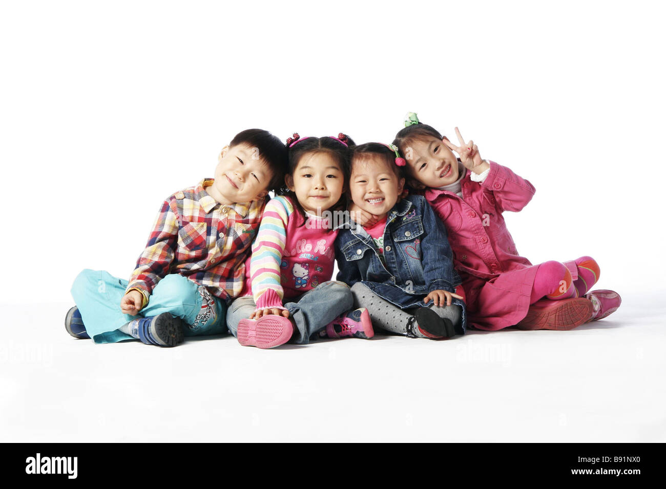 Asian Young Children Stock Photo - Alamy