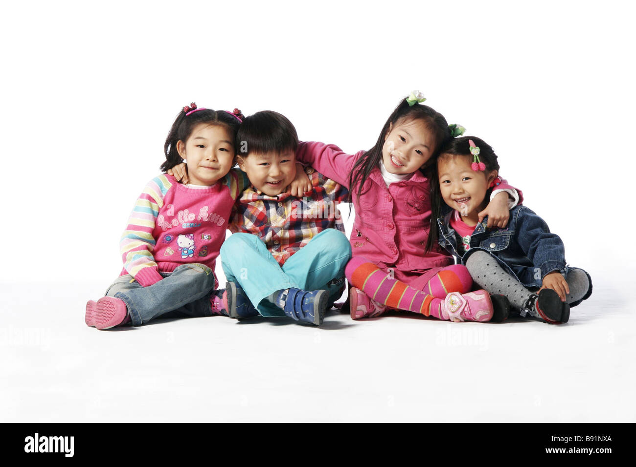 Asian Young Children Stock Photo - Alamy