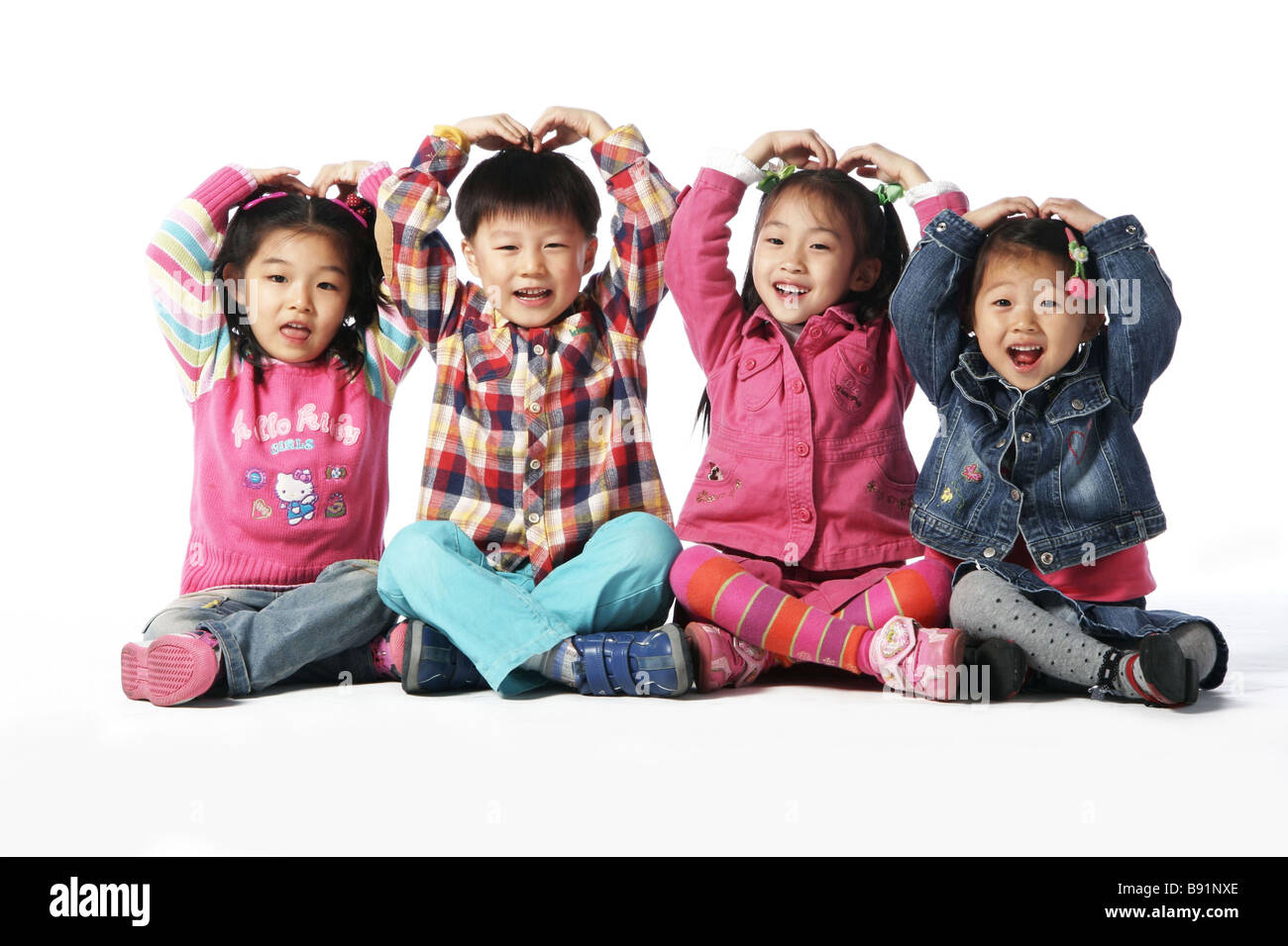 Asian Young Children Stock Photo - Alamy
