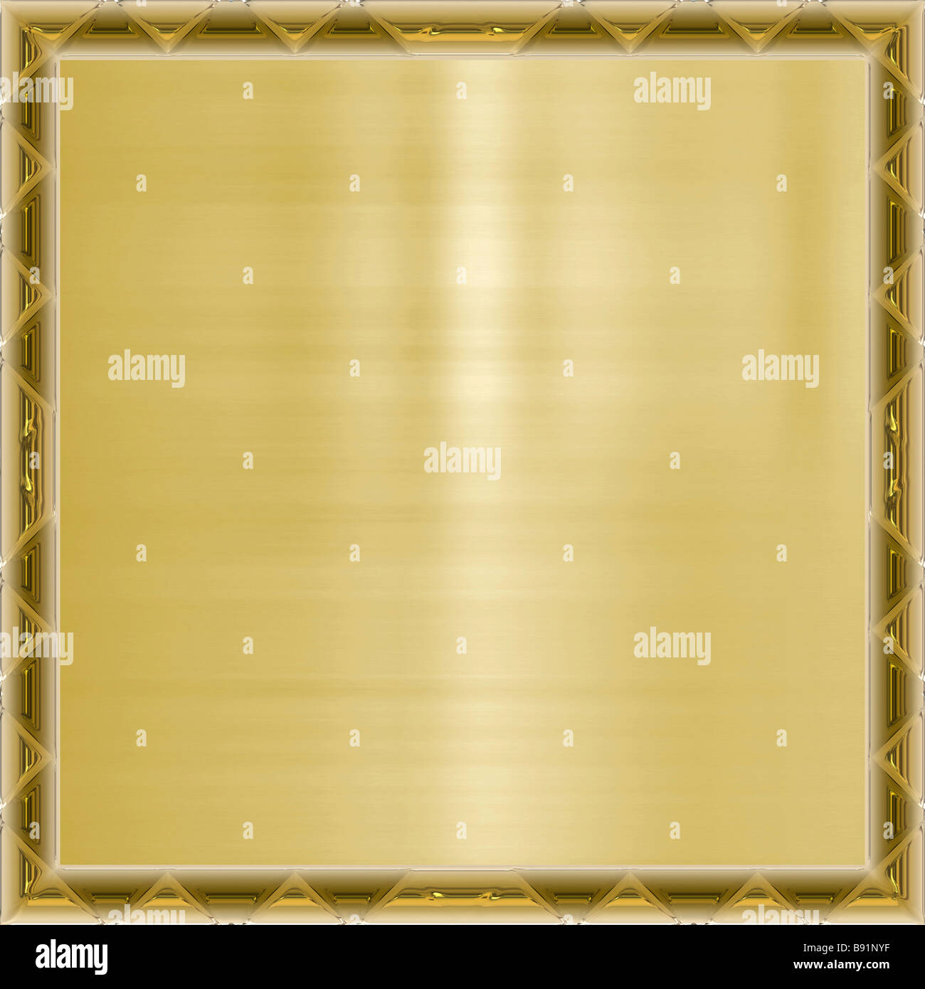great image of gold plaque in frame Stock Photo - Alamy
