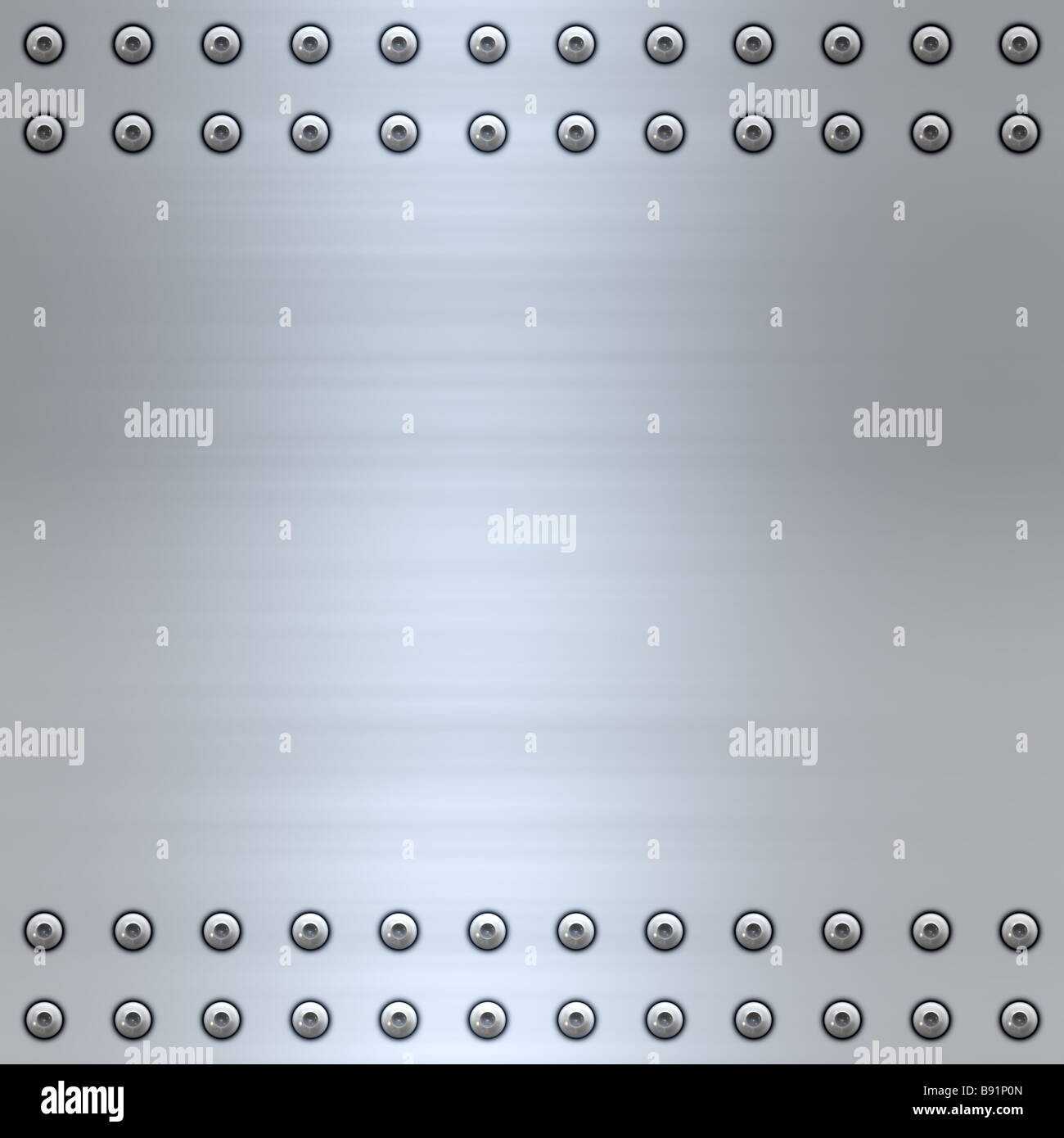 great background image of brushed steel or alloy with rivets Stock ...