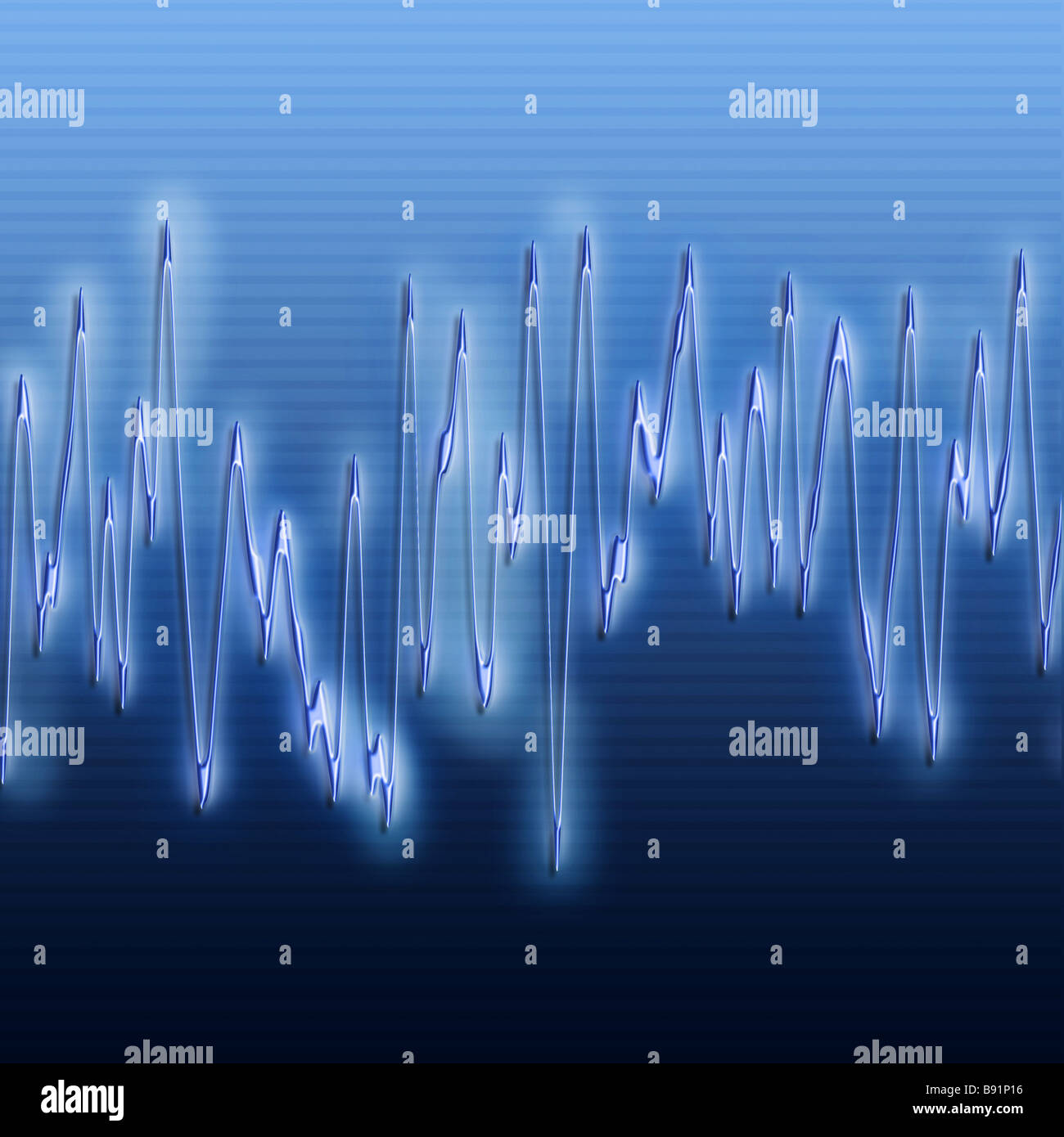 great image of very bright and glowing sound wave Stock Photo - Alamy