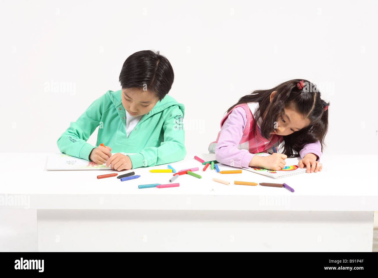 Children in Study Stock Photo - Alamy