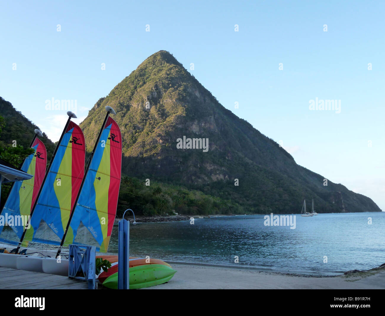 Gros Piton St Lucia Stock Photo - Alamy