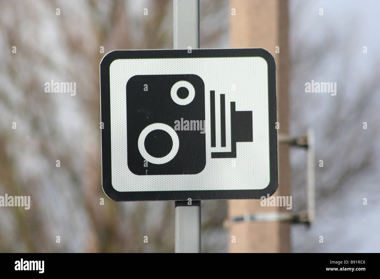 Speed Camera sign Stock Photo - Alamy