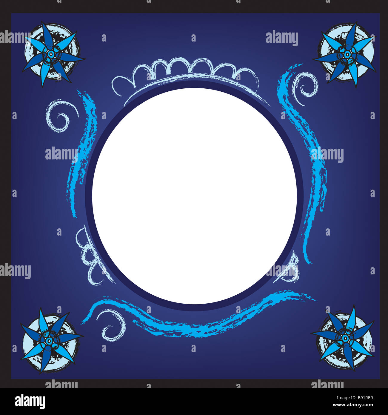 Photo art blue in Cut Out Stock Images & Pictures - Alamy