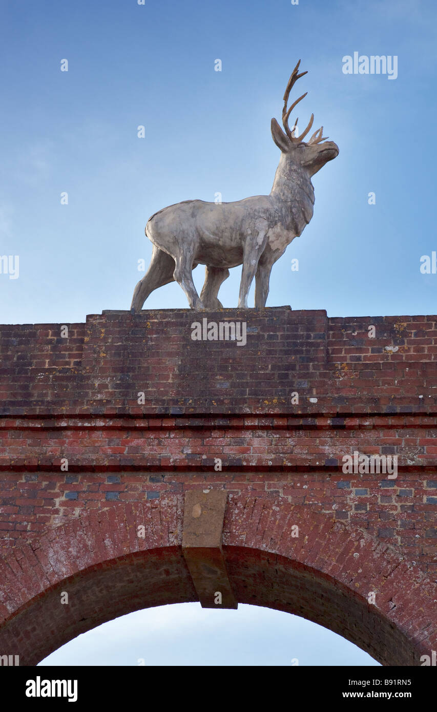 Five-Legged Stag Gate, Drax Estate, Wimborne, Dorset, England Stock ...