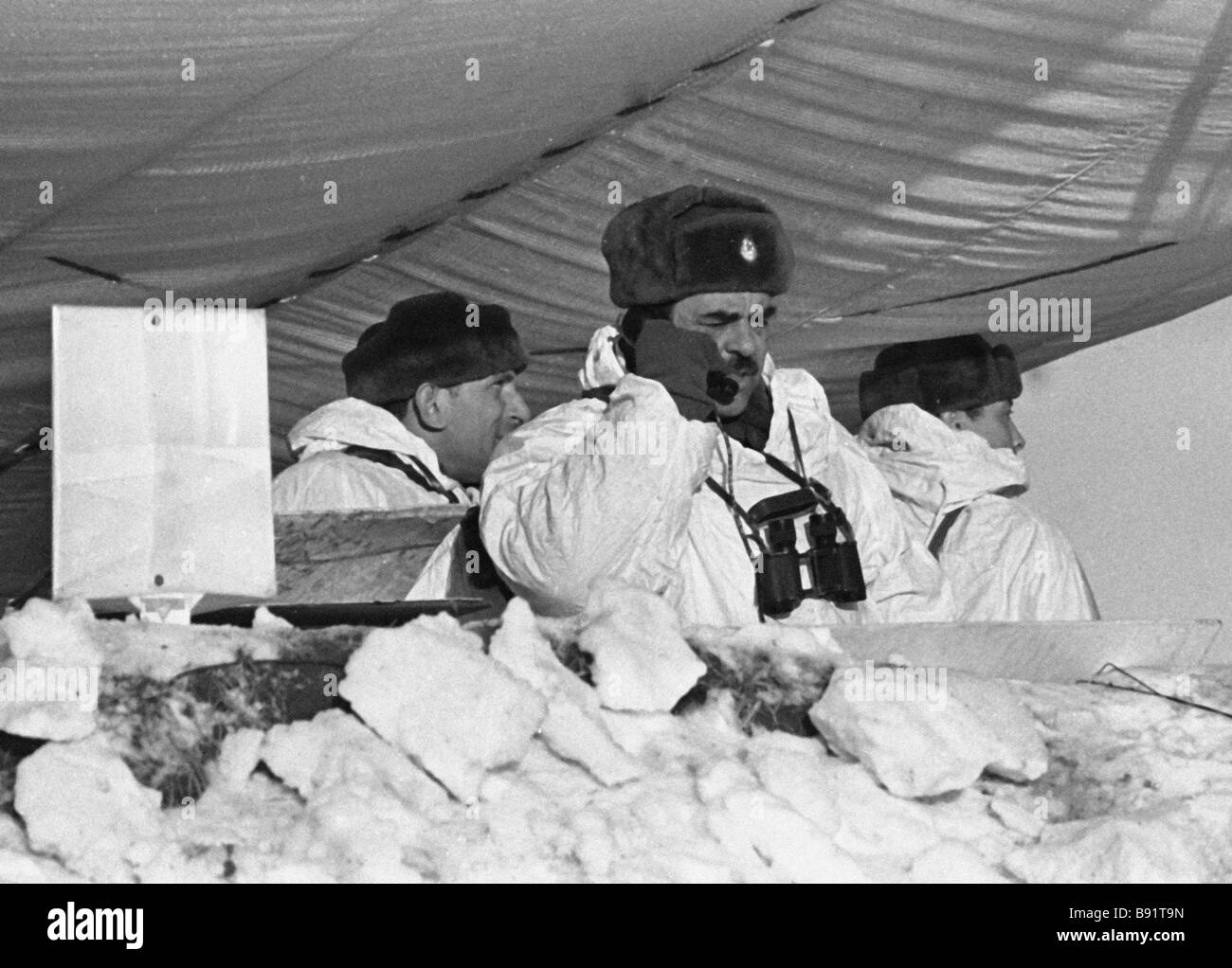 A checkpoint in one of the Siberian Military District units Stock Photo ...
