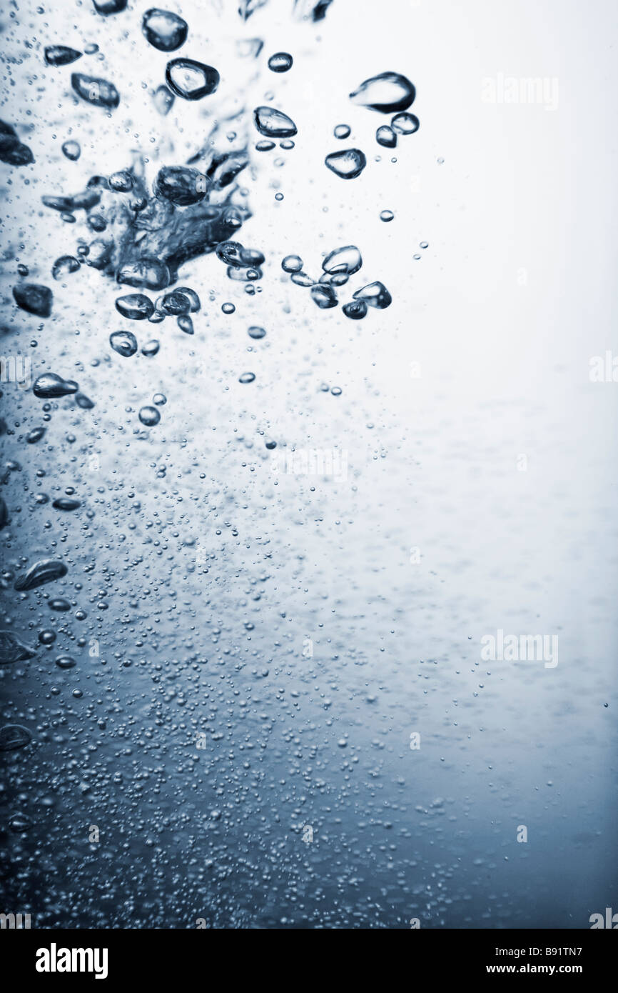 Bubbles in water close-up Stock Photo - Alamy