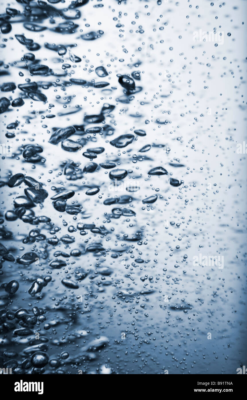 Bubbles in water close-up Stock Photo - Alamy