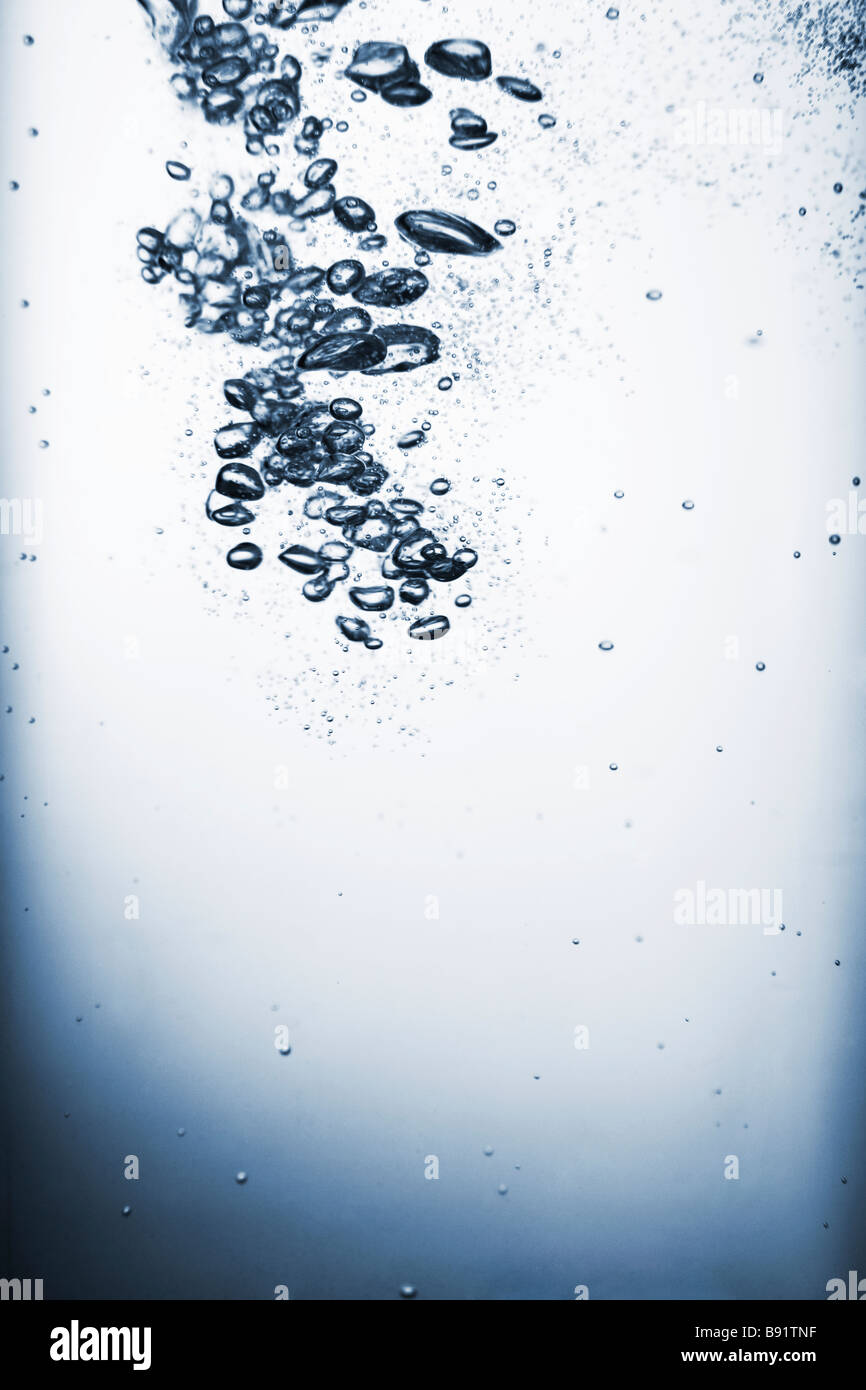 Bubbles in water close-up Stock Photo - Alamy