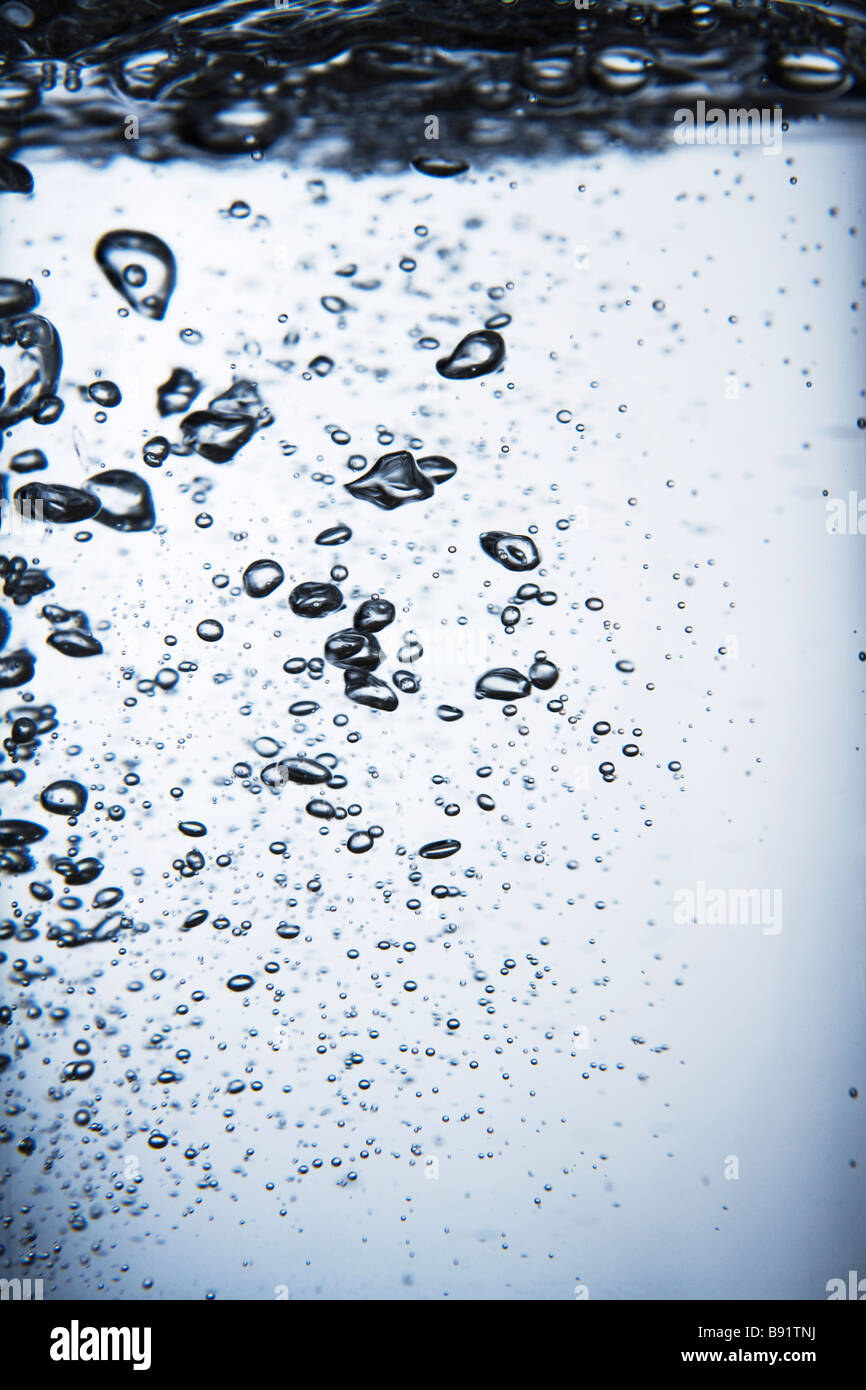 Bubbles in water close-up Stock Photo - Alamy