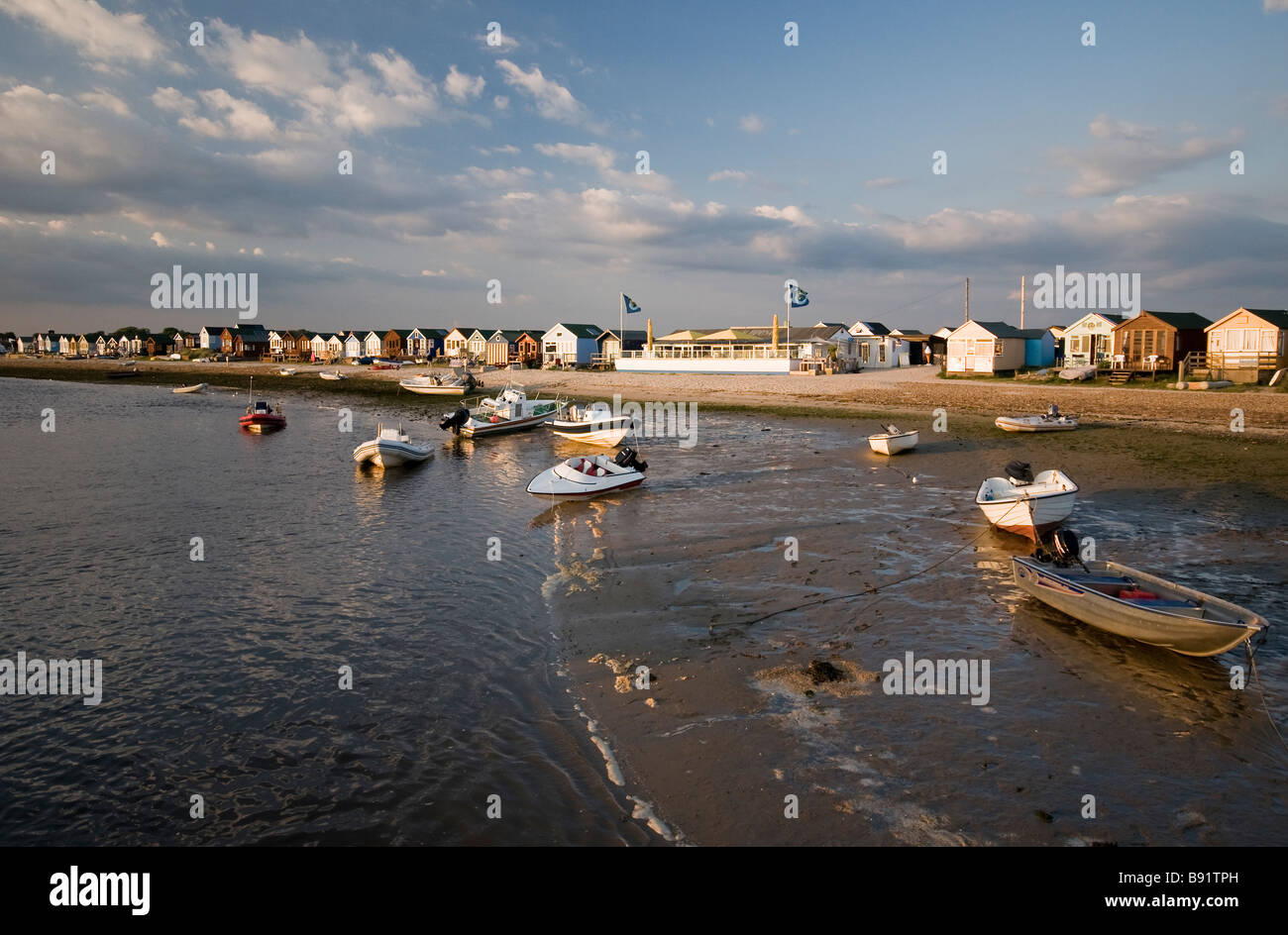 View across Hengistbury Head spit shoreline, Dorset, England, UK Stock ...