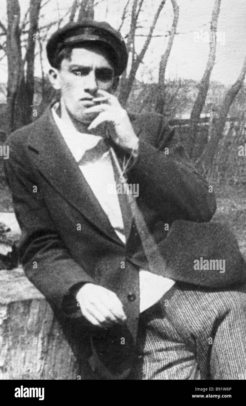 Poet Vladimir Mayakovsky in still from film The Lady and the Hooligan ...