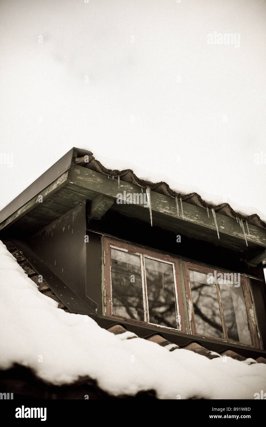 A garret on an old house Gotland Sweden Stock Photo - Alamy