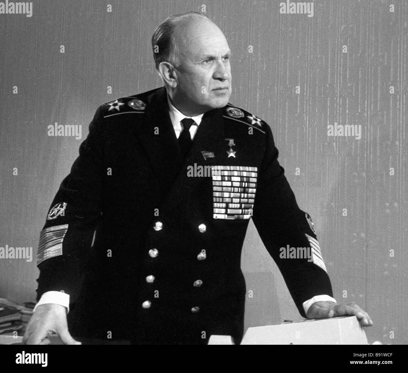 Commander of the USSR Navy Admiral Sergei Gorshkov Stock Photo - Alamy