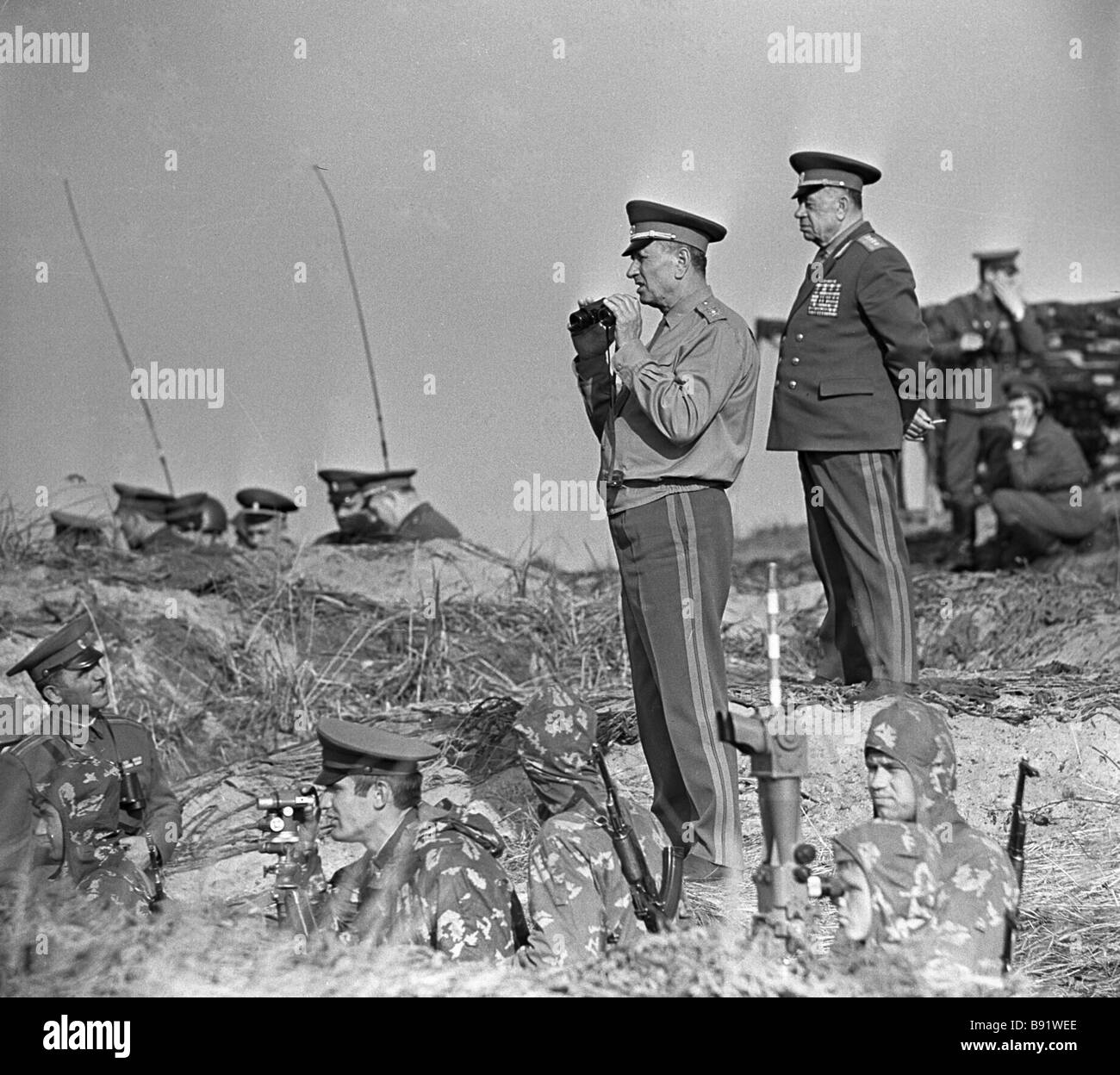 Soviet Union Marshal Andrei Grechko left and Army General Alexei ...