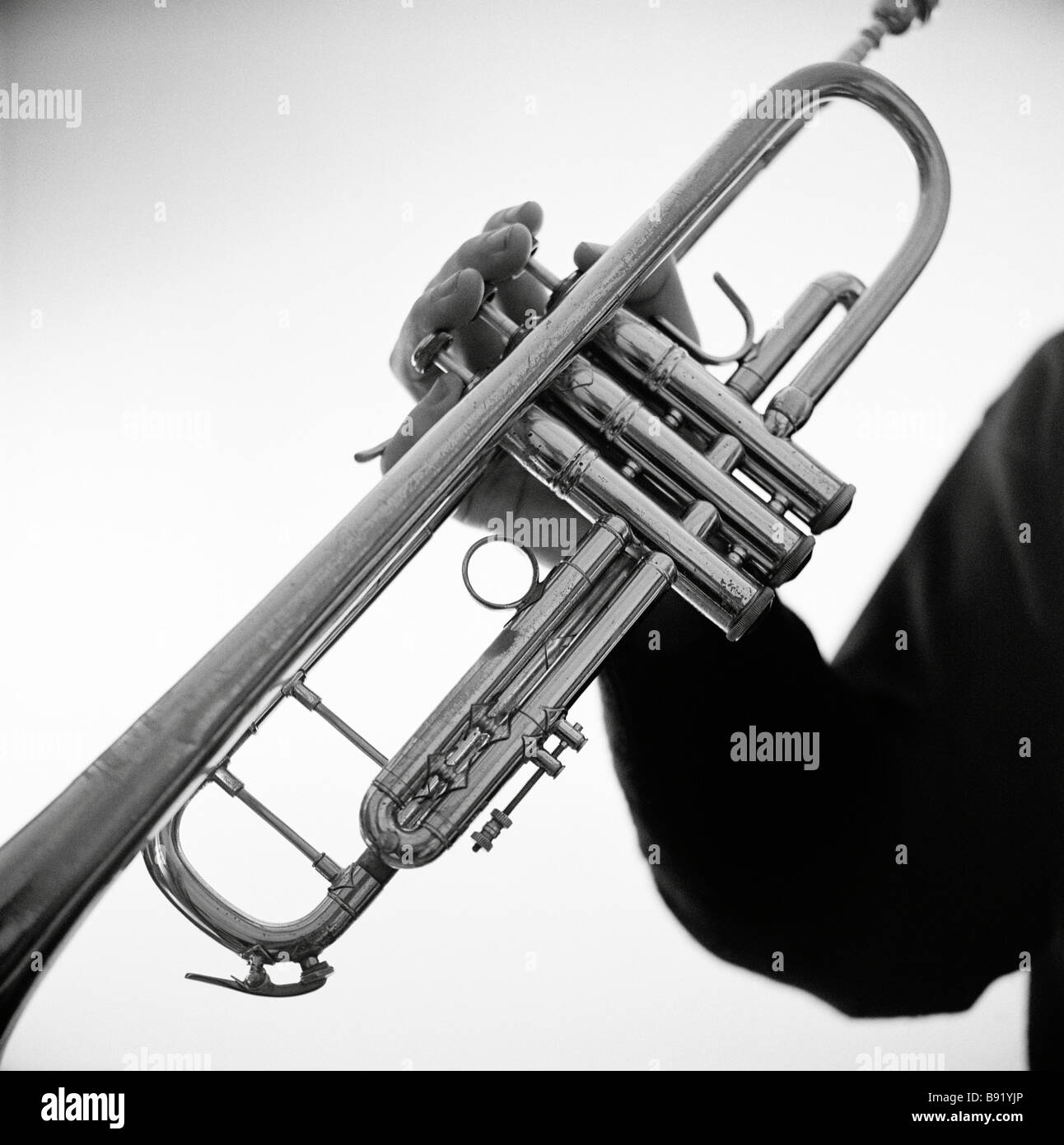 Hand trumpet Black and White Stock Photos & Images - Alamy