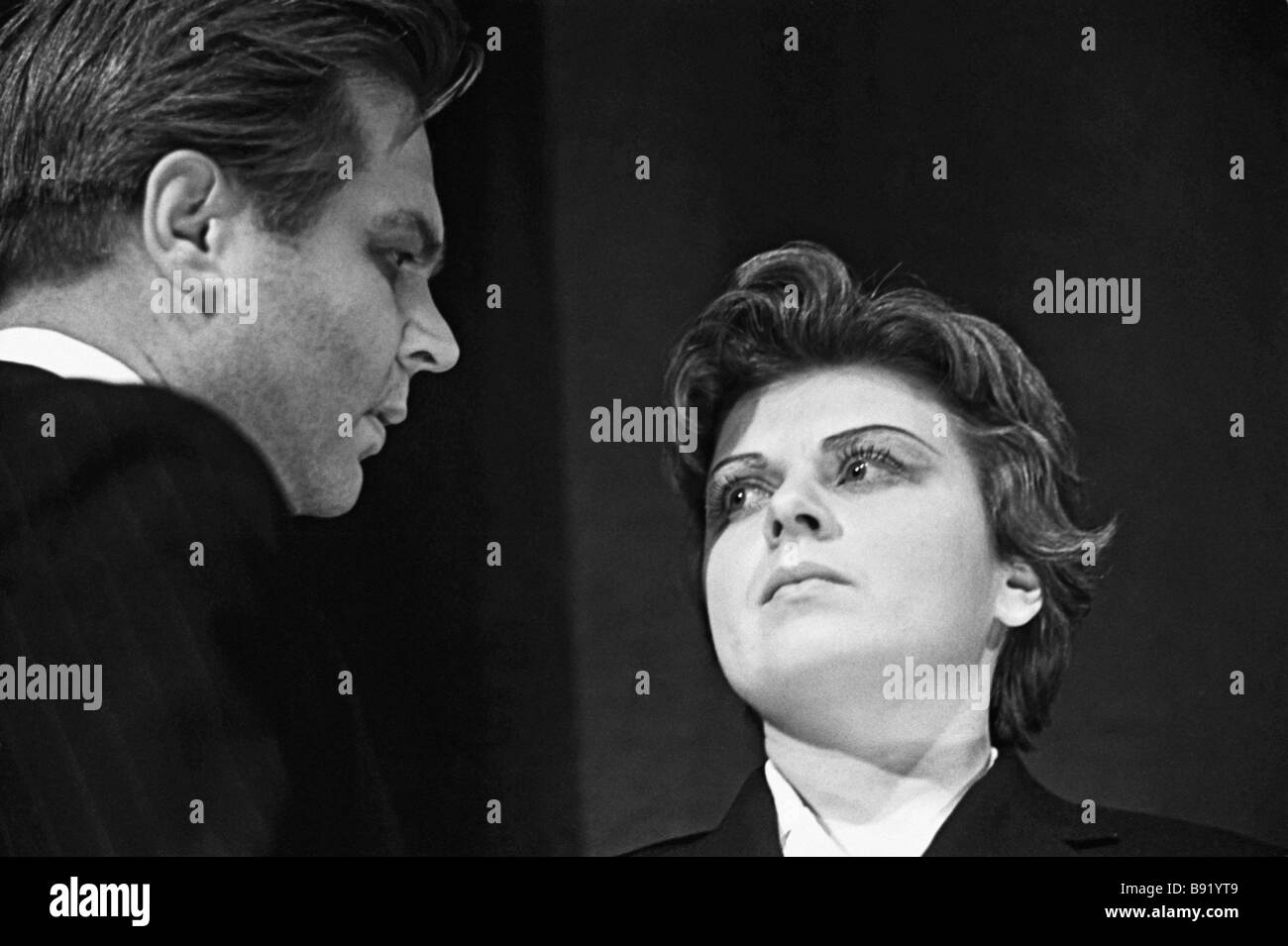 A scene from the production of Galina Nikolayeva s Battle on the Way in ...