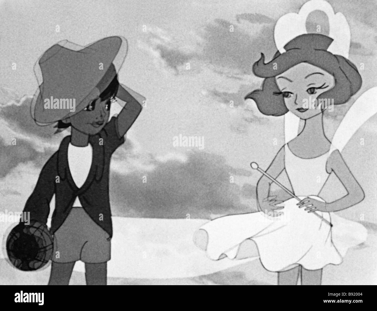 Scene from the animated cartoon The Boy from Naples 1958 adapted to the ...