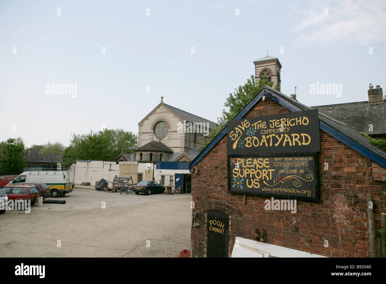 Castlemill boatyard Jericho Oxford Stock Photo - Alamy
