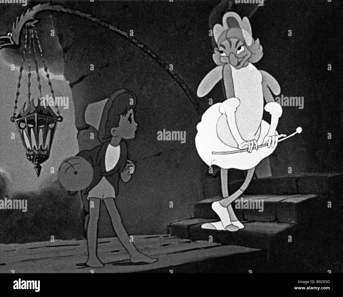 Scene from the animated cartoon The Boy from Naples 1958 adapted to the ...