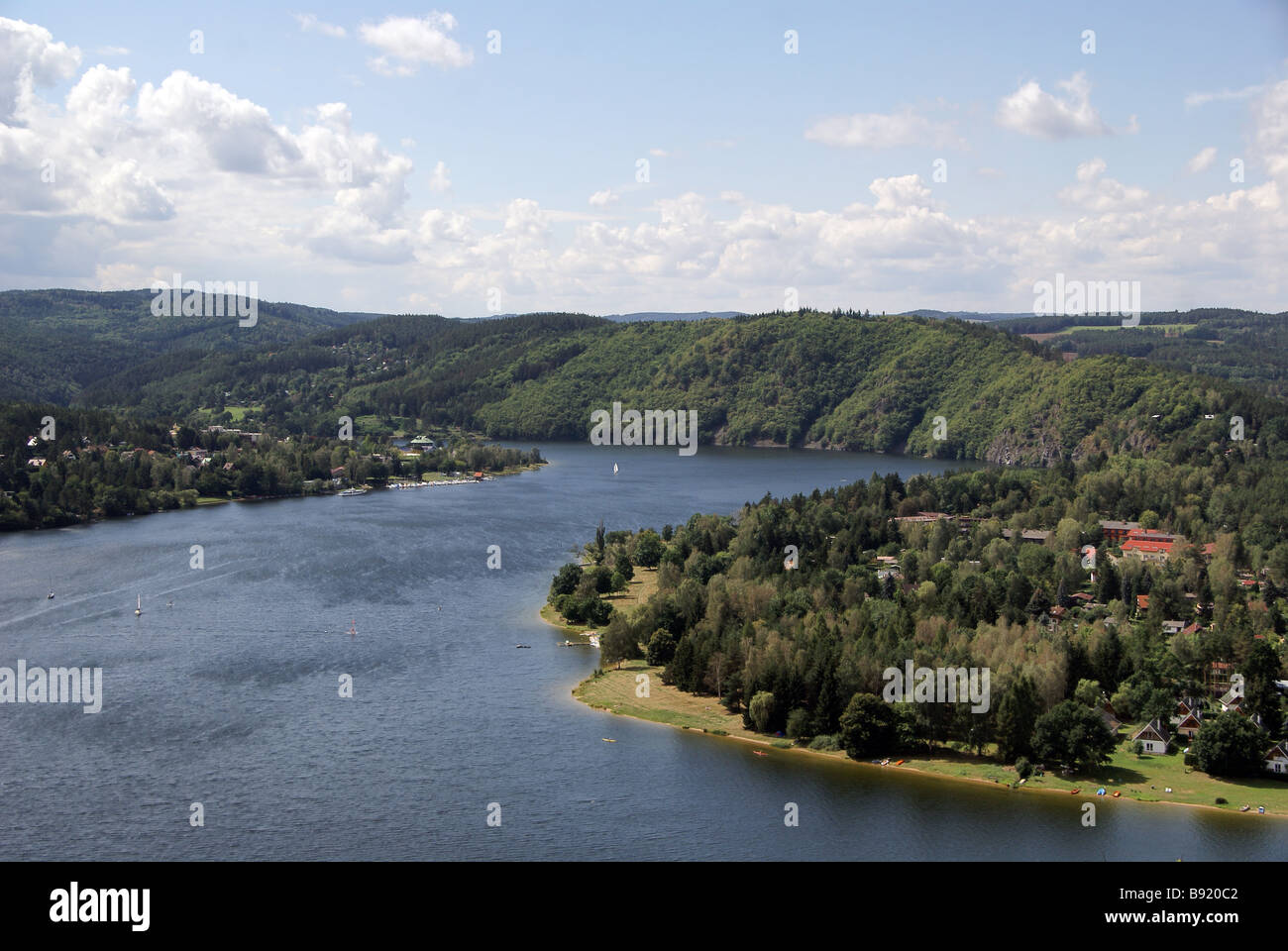 Water dam Slapy in the Czech Republic Stock Photo - Alamy