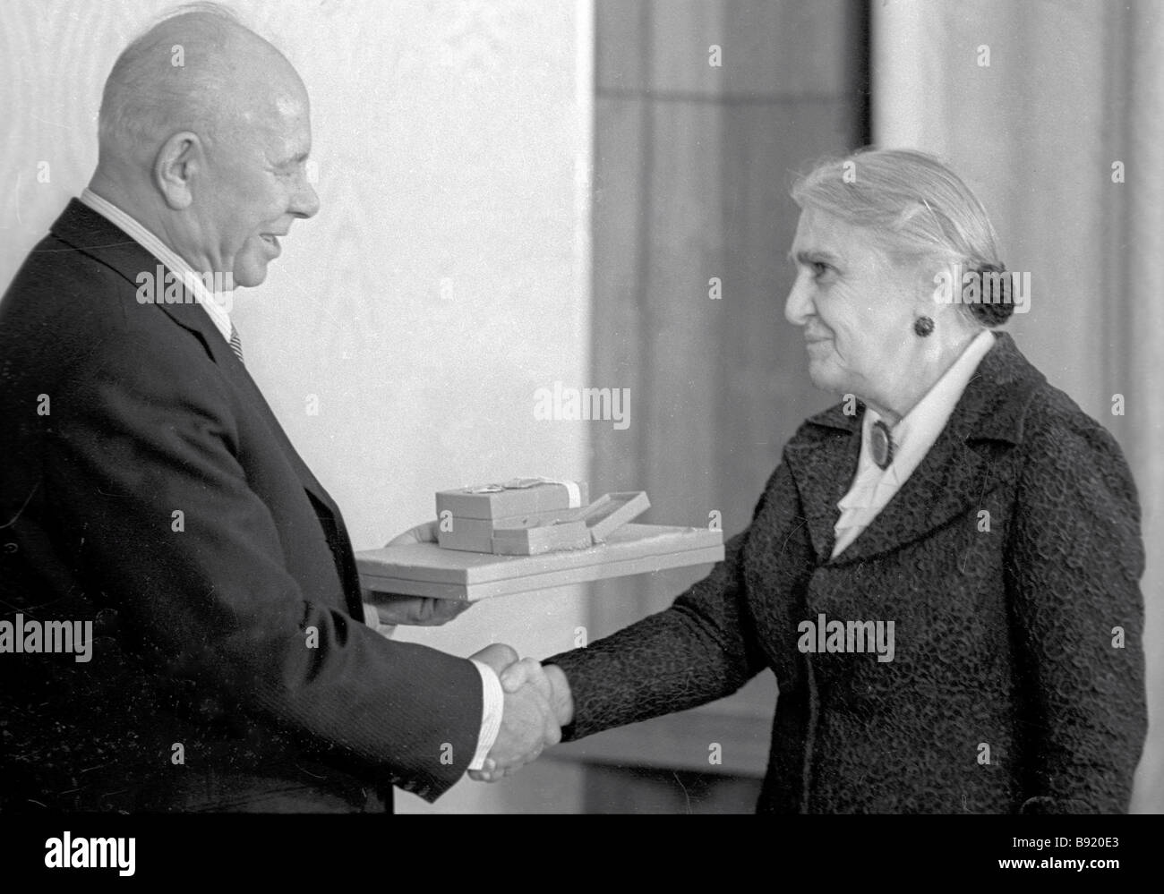 Chairman of the Presidium of the USSR Supreme Council Nikolai Podgorny ...