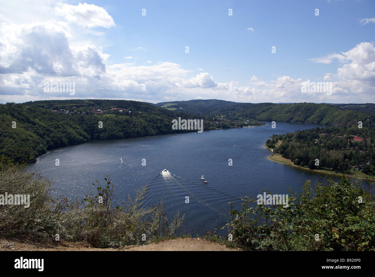 Water dam Slapy in the Czech Republic Stock Photo - Alamy