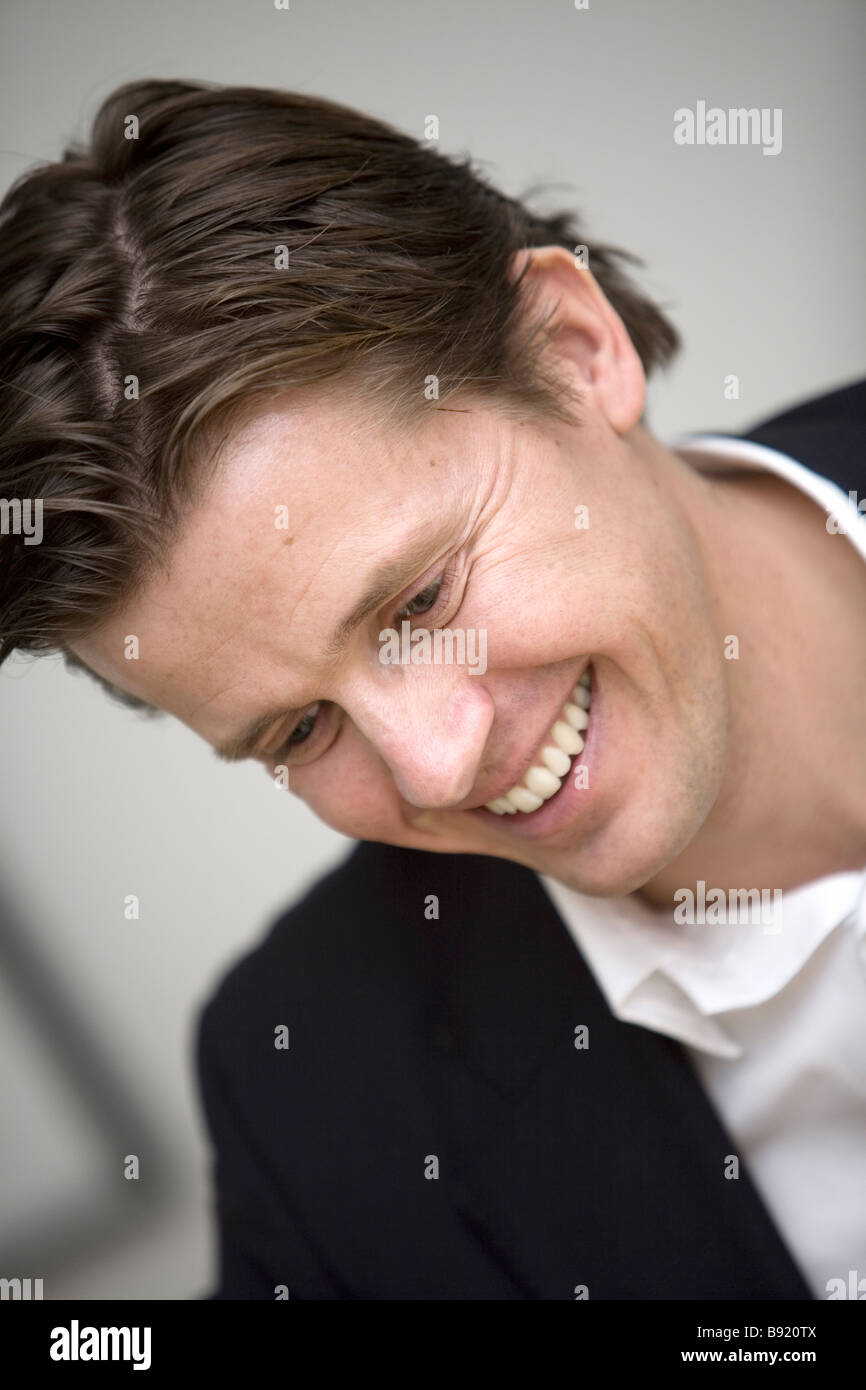A smiling business man Stockholm Sweden Stock Photo - Alamy