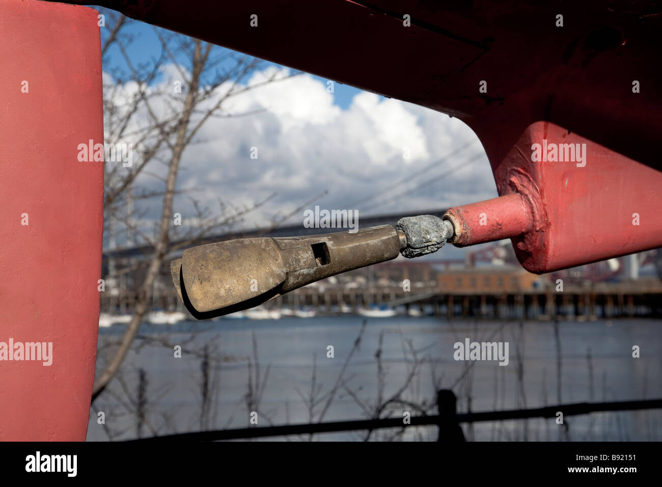 Folding boat propeller Stock Photo - Alamy