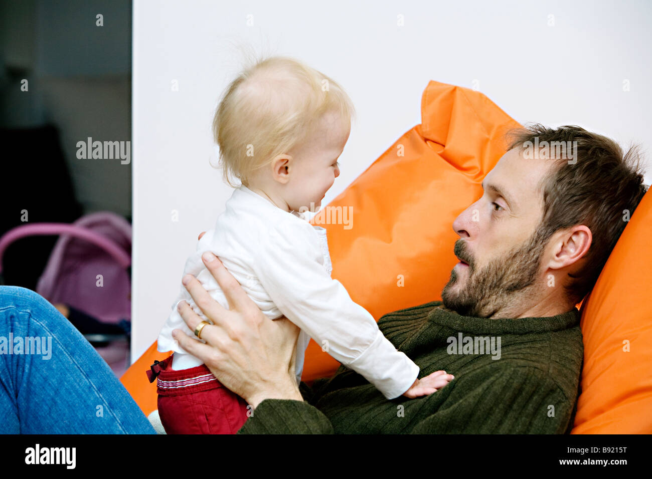 A father with his child Sweden Stock Photo - Alamy