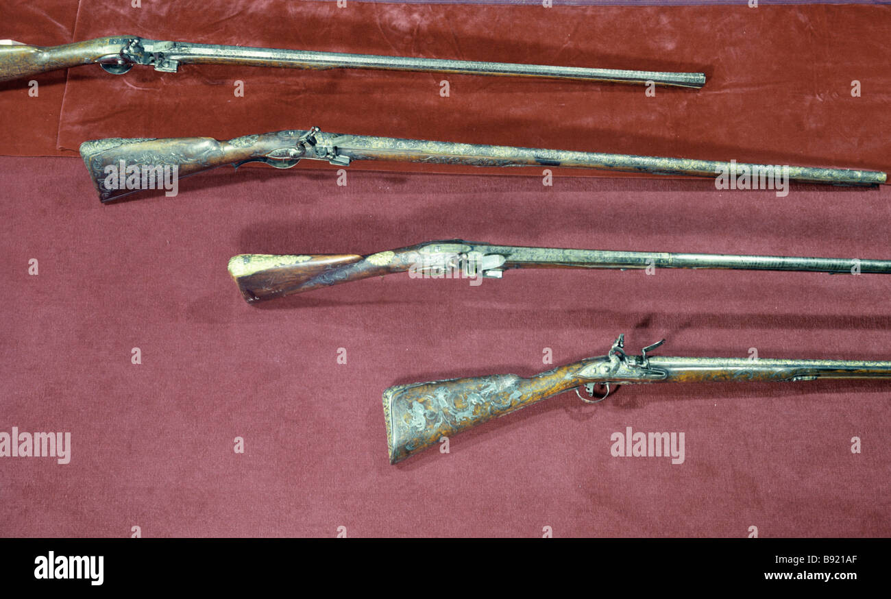 Tula rifles 18th century from the Armory collection at the Moscow ...