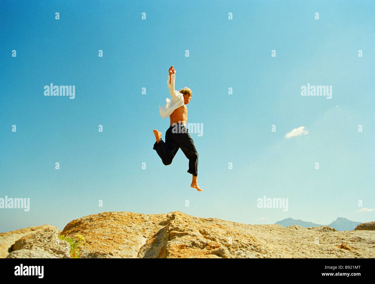 A man jumping Stock Photo - Alamy