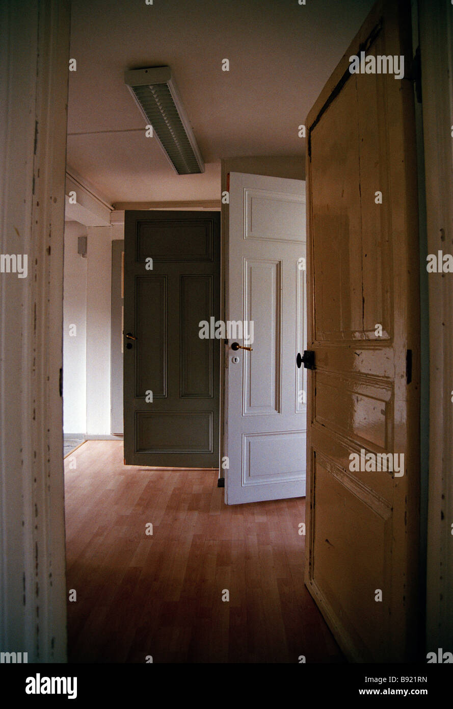 Doors in a room Stock Photo - Alamy